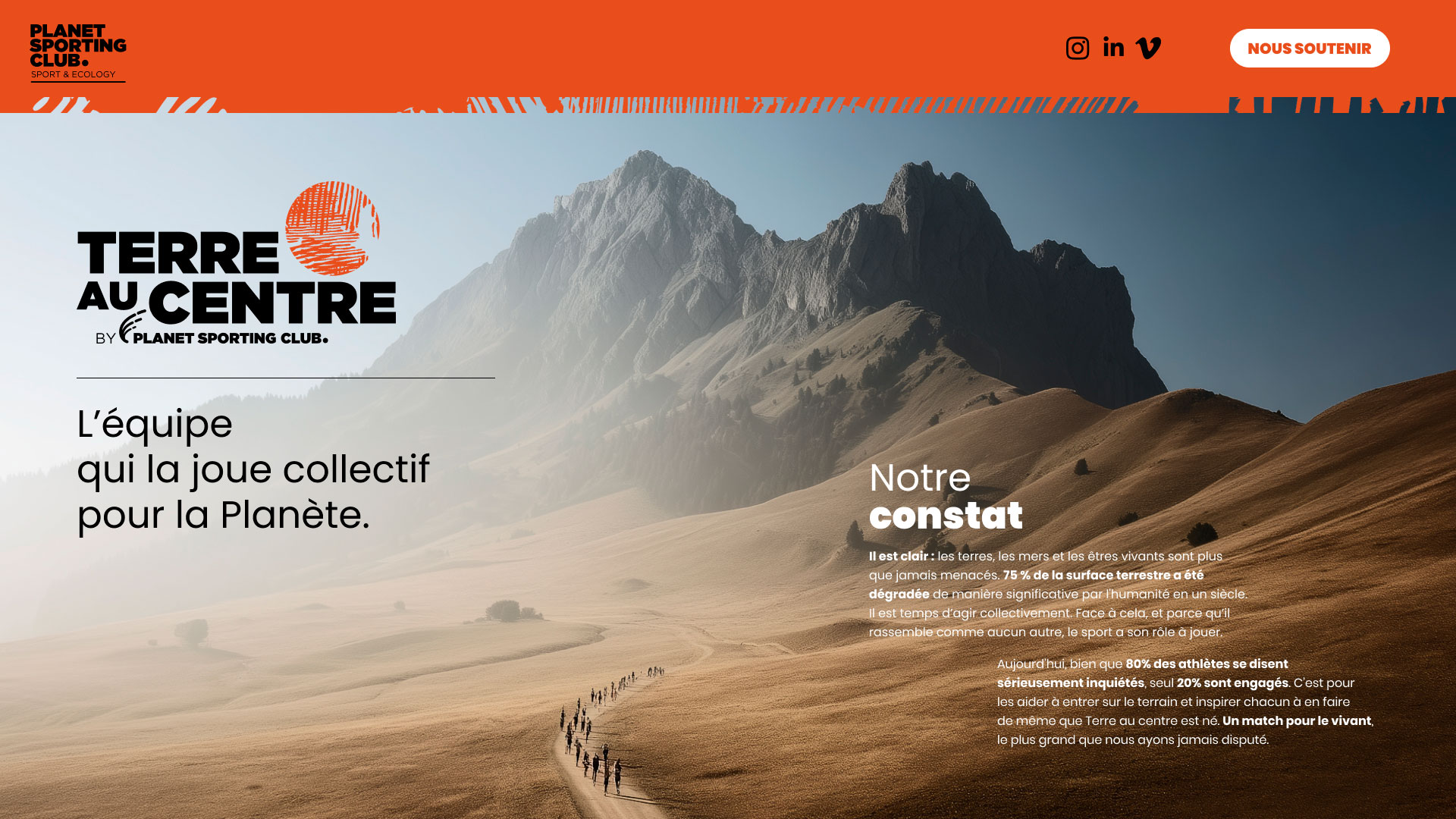 Terre au centre